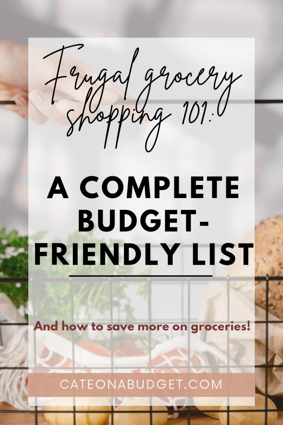 Frugal Grocery Shopping 101: A Complete Budget-Friendly List ...